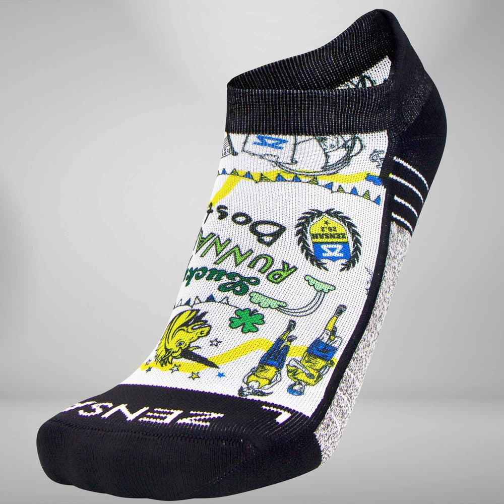 Boston Themed Running Socks, No Show Marathon Socks | Zensah