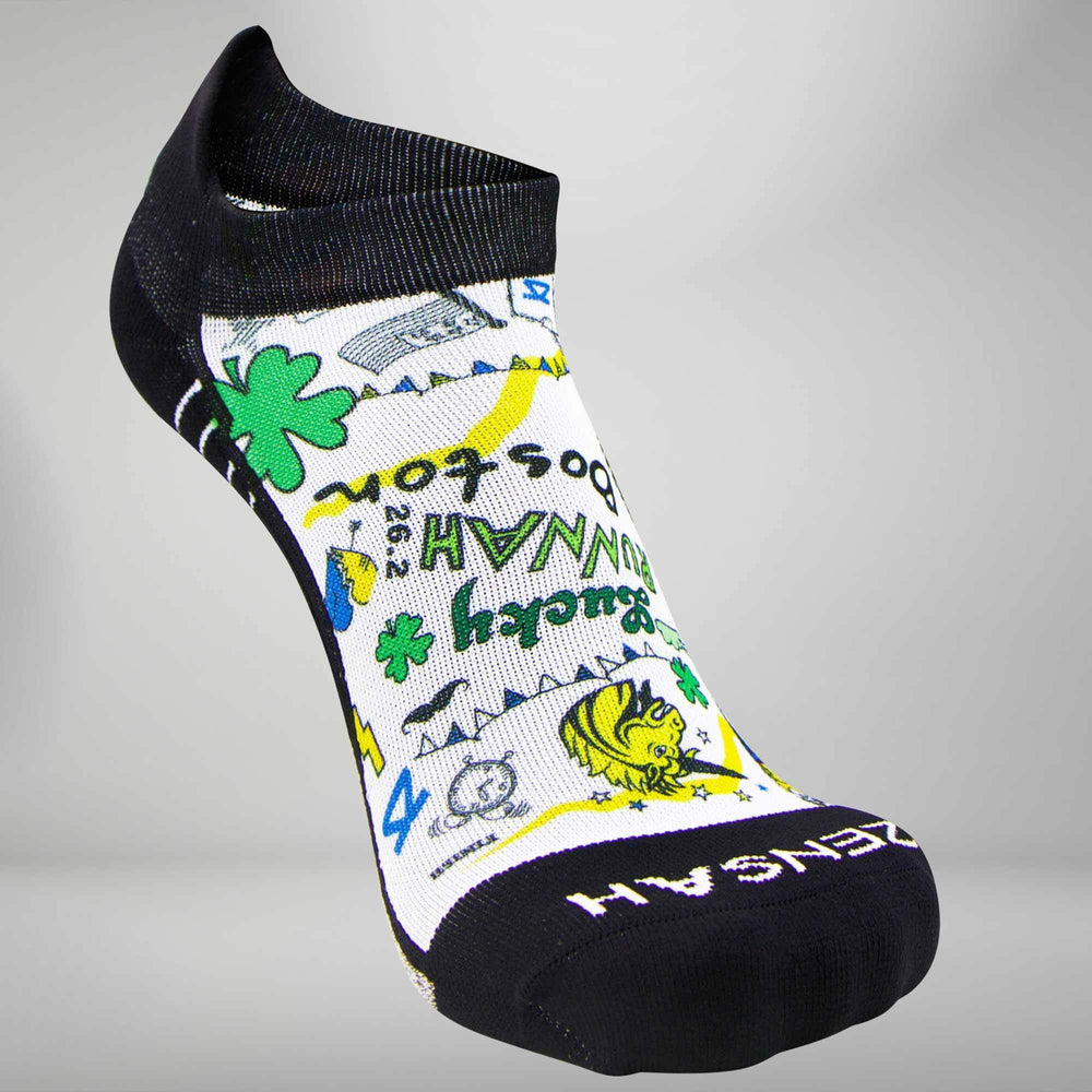 Boston Themed Running Socks, No Show Marathon Socks | Zensah