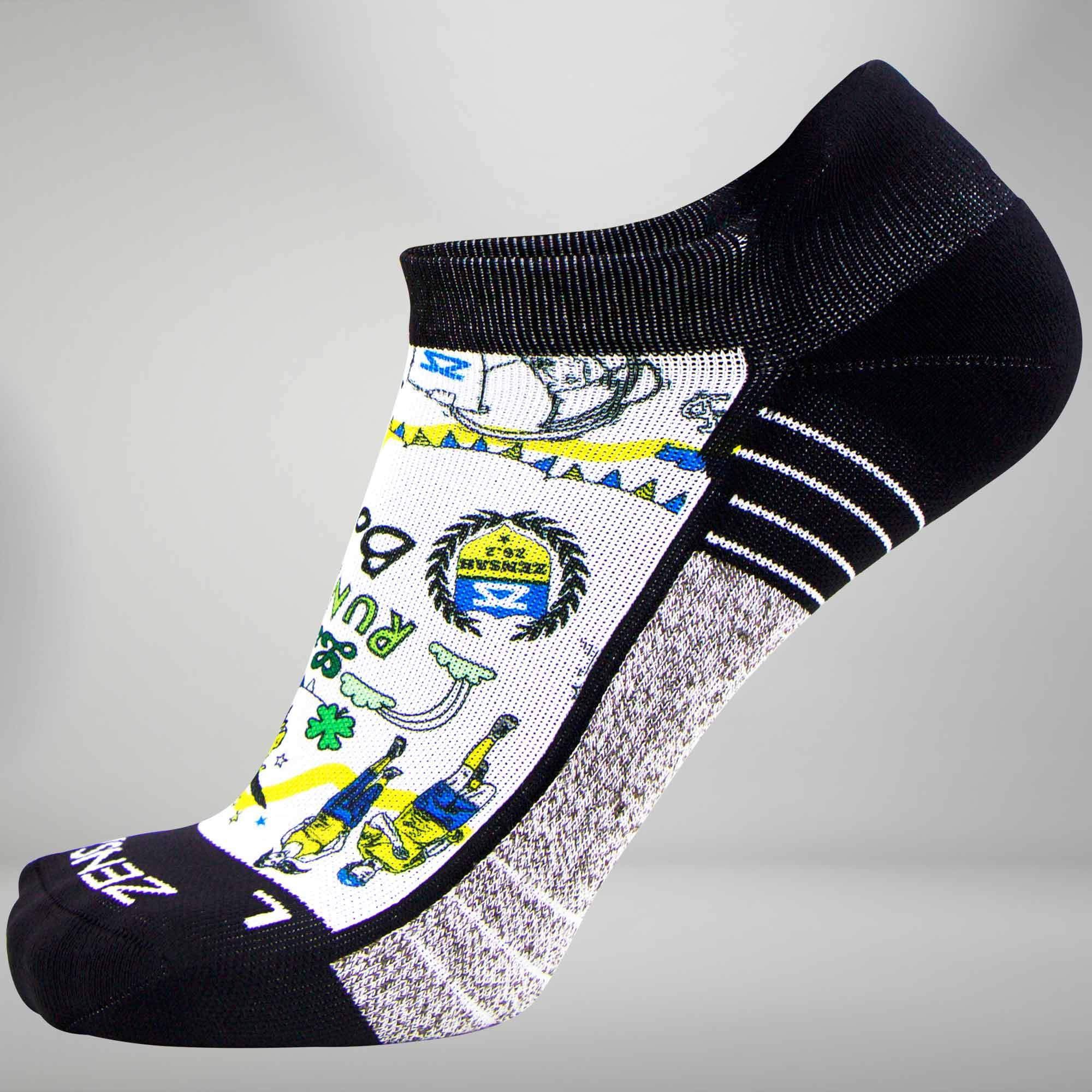 Boston Themed Running Socks, No Show Marathon Socks | Zensah