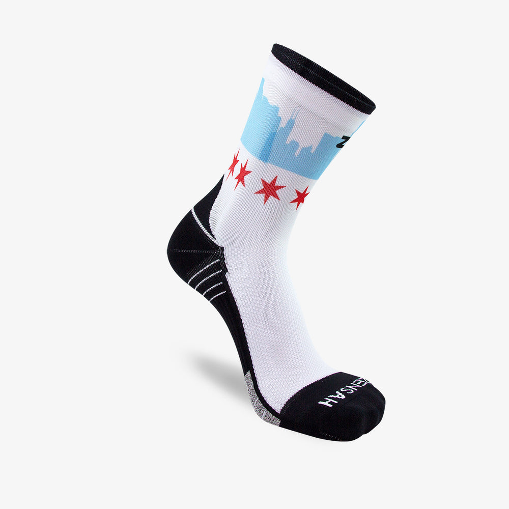 Chicago Flag Skyline Themed Running Socks, Marathon Socks | Zensah