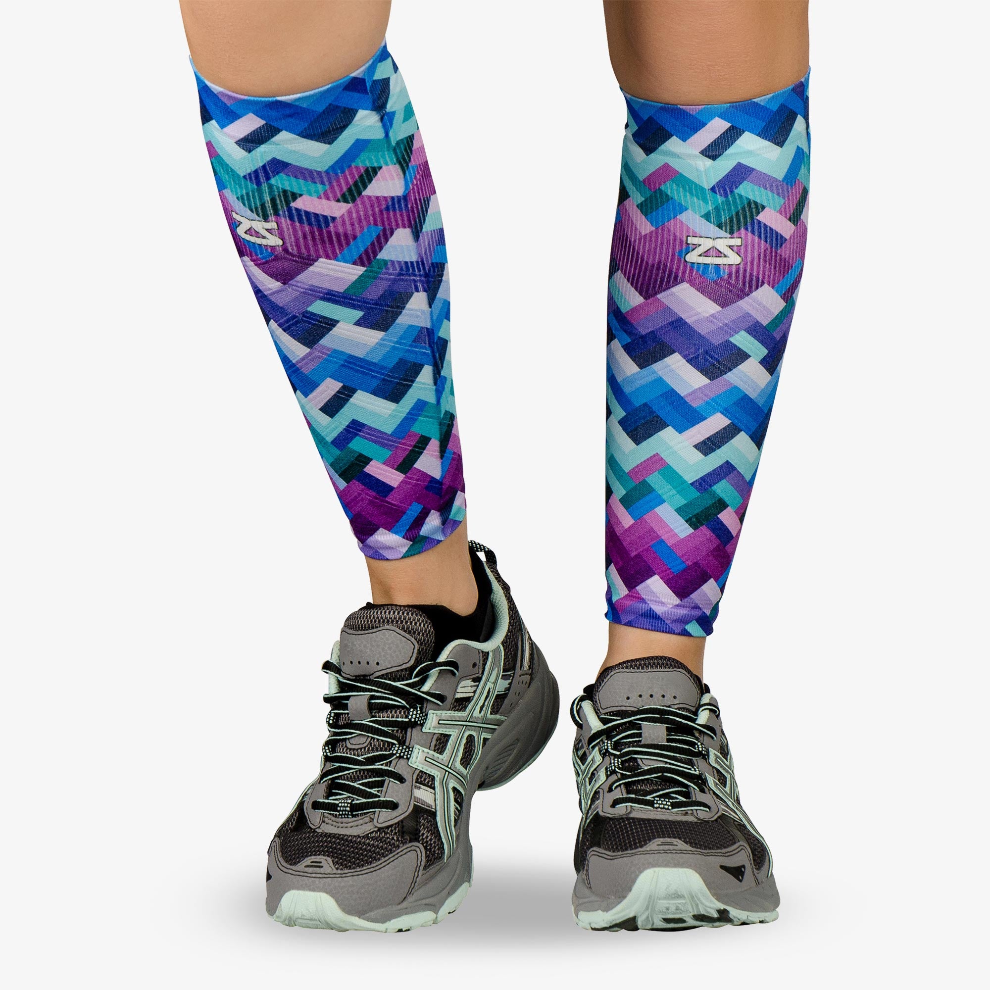 Geo Compression Leg Sleeves, Calf Sleeve for Runners | Zensah