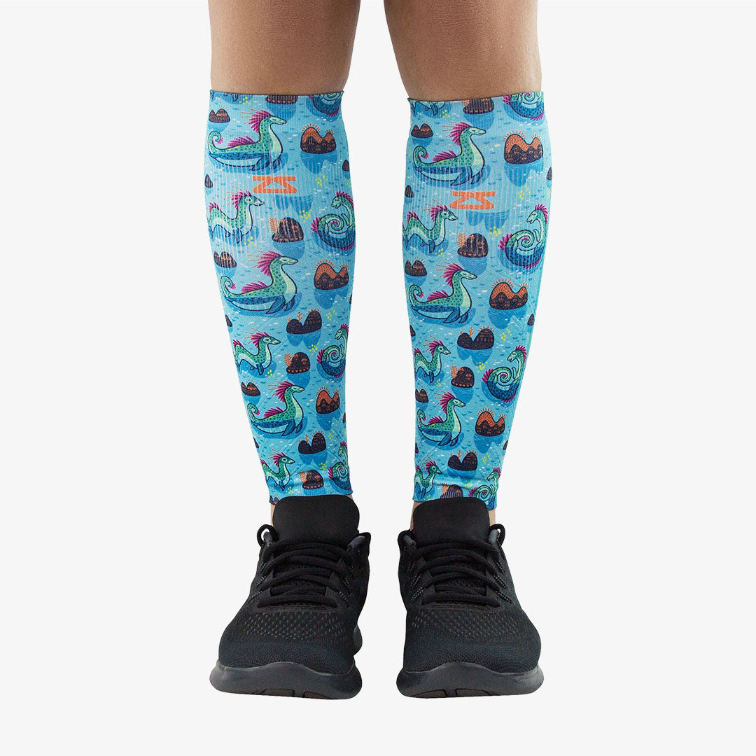 Loch Ness Monsters Compression Leg Sleeves - Zensah