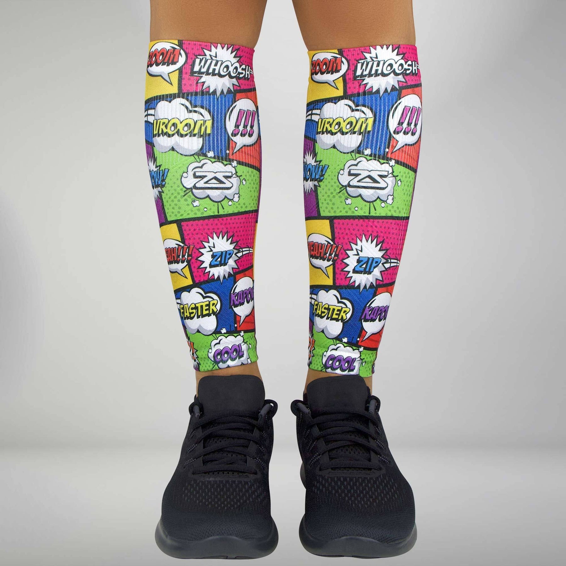 Pop Art Compression Leg Sleeves - Marathon Running | Zensah