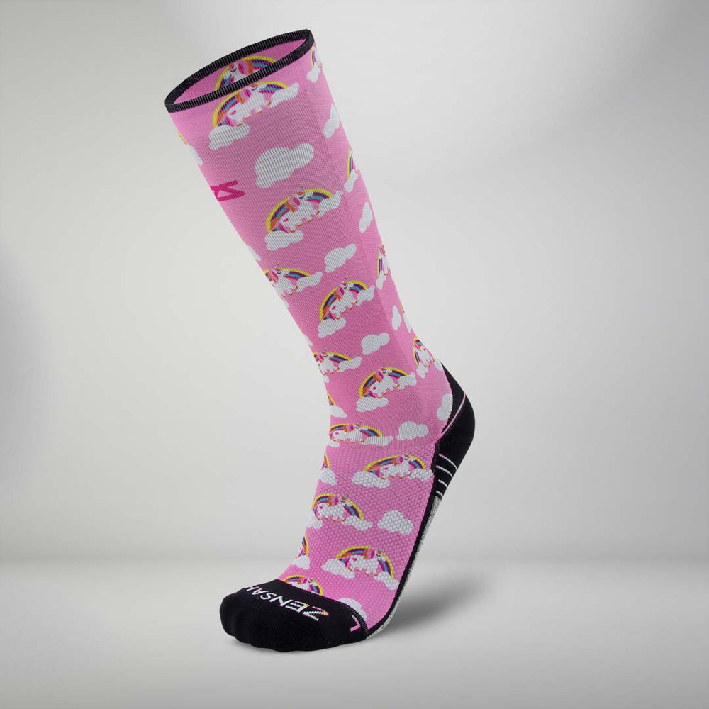 Rainbow Unicorns Socks (KNEE-HIGH) - Zensah