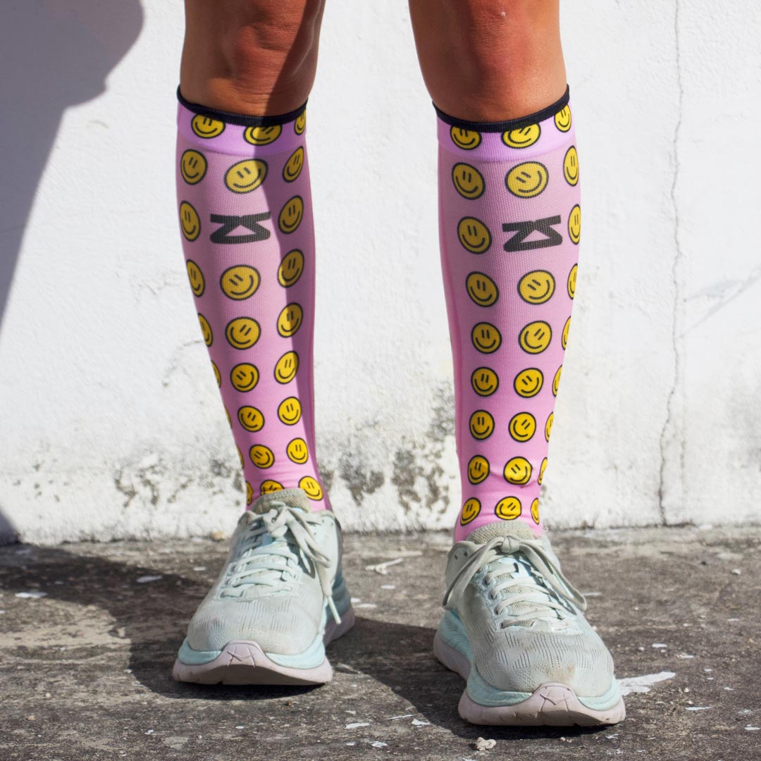 Smiley Faces Compression Socks | Zensah Limited Edition Socks