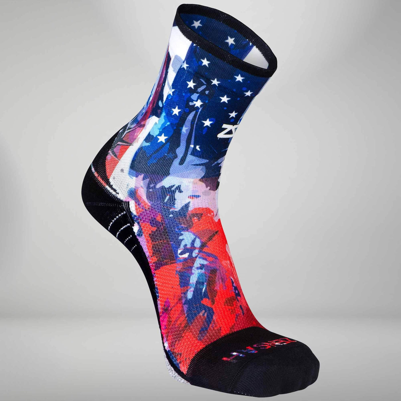 Independence Socks (Mini Crew) - Patriotic American Flag USA Socks - Zensah