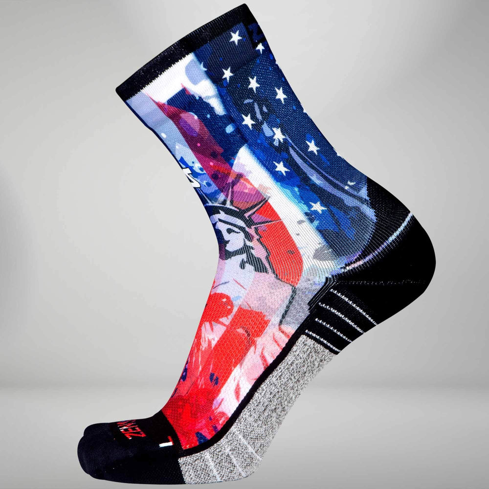 Independence Socks (Mini Crew) - Patriotic American Flag USA Socks - Zensah