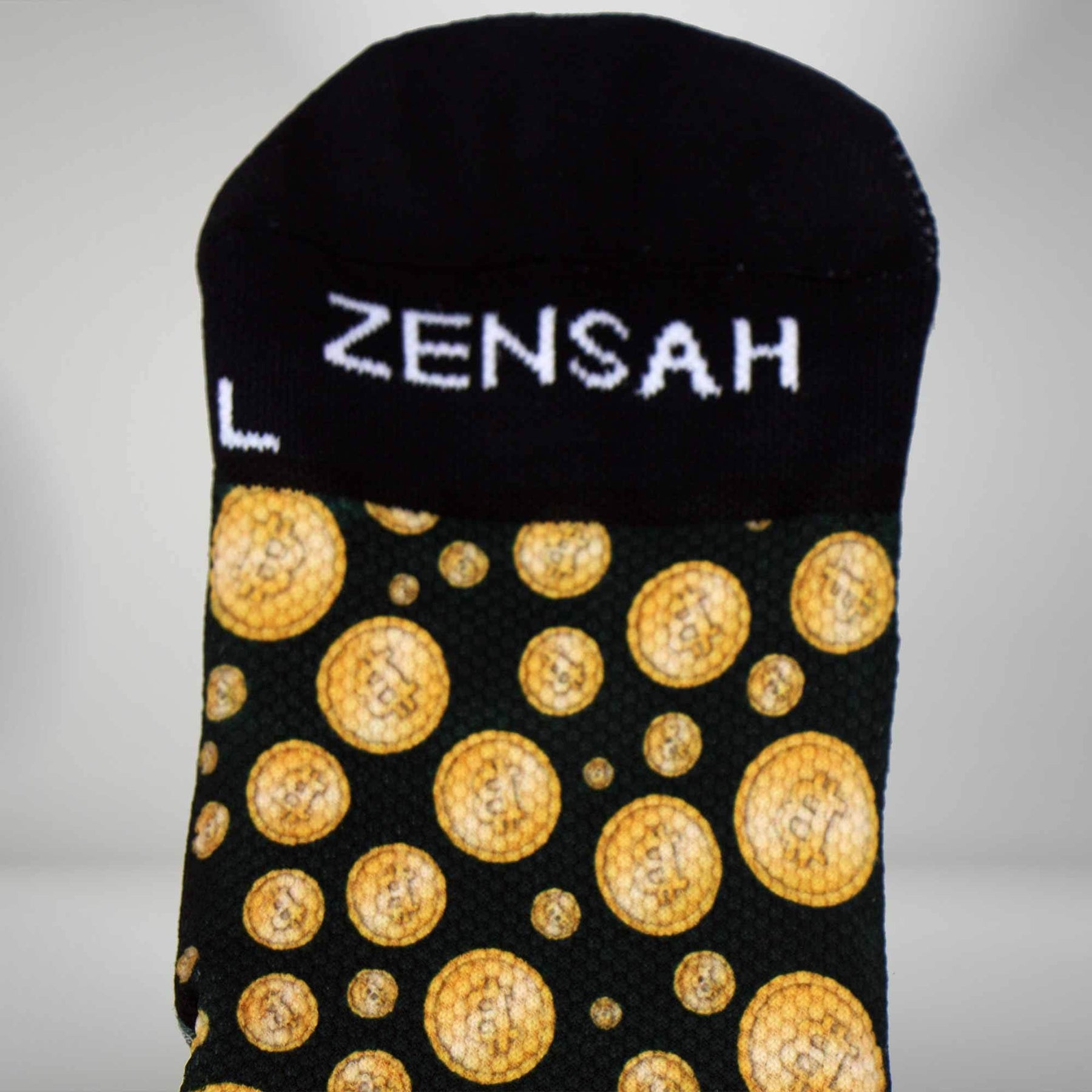 Bitcoin Socks (Mini-Crew), Cryptocurrency Running Socks | Zensah