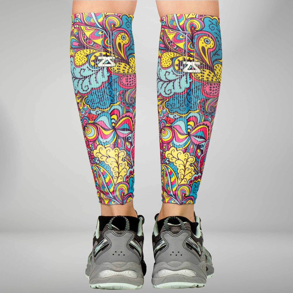 Groovy Compression Leg Sleeves, Calf Sleeve for Runners | Zensah