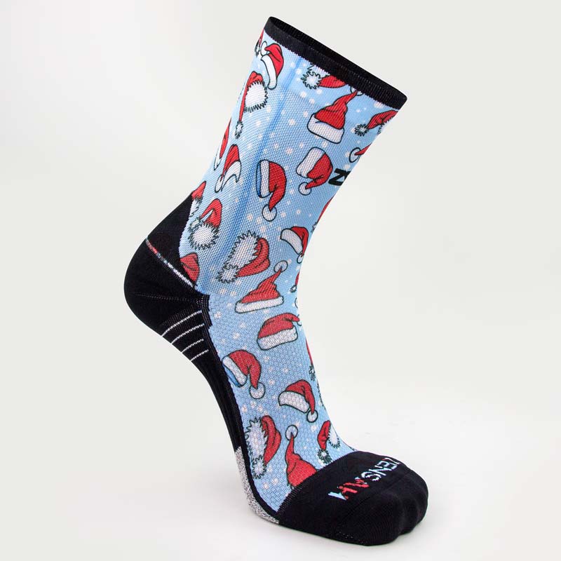 Santa Hat Themed Running Socks, Santa Hat Marathon Socks | Zensah