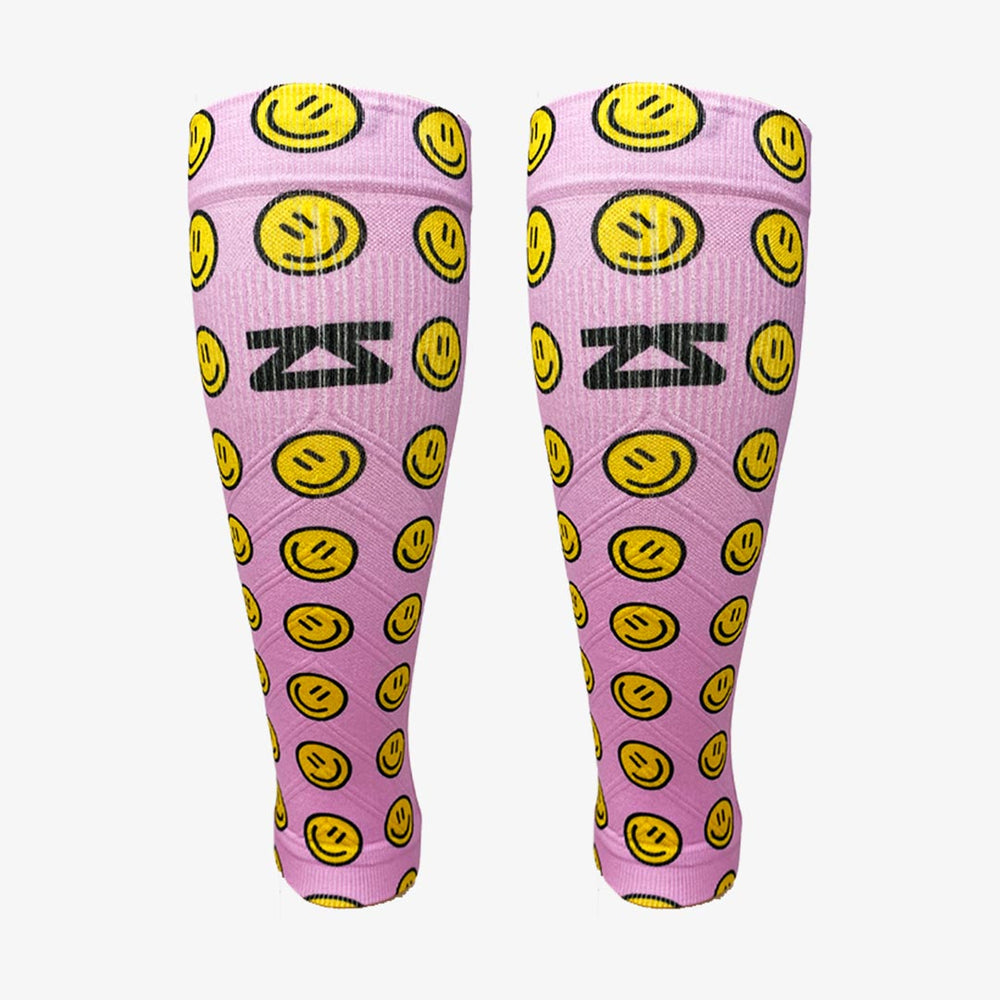 Smiley Faces Compression Leg Sleeves, Calf Support | Zensah