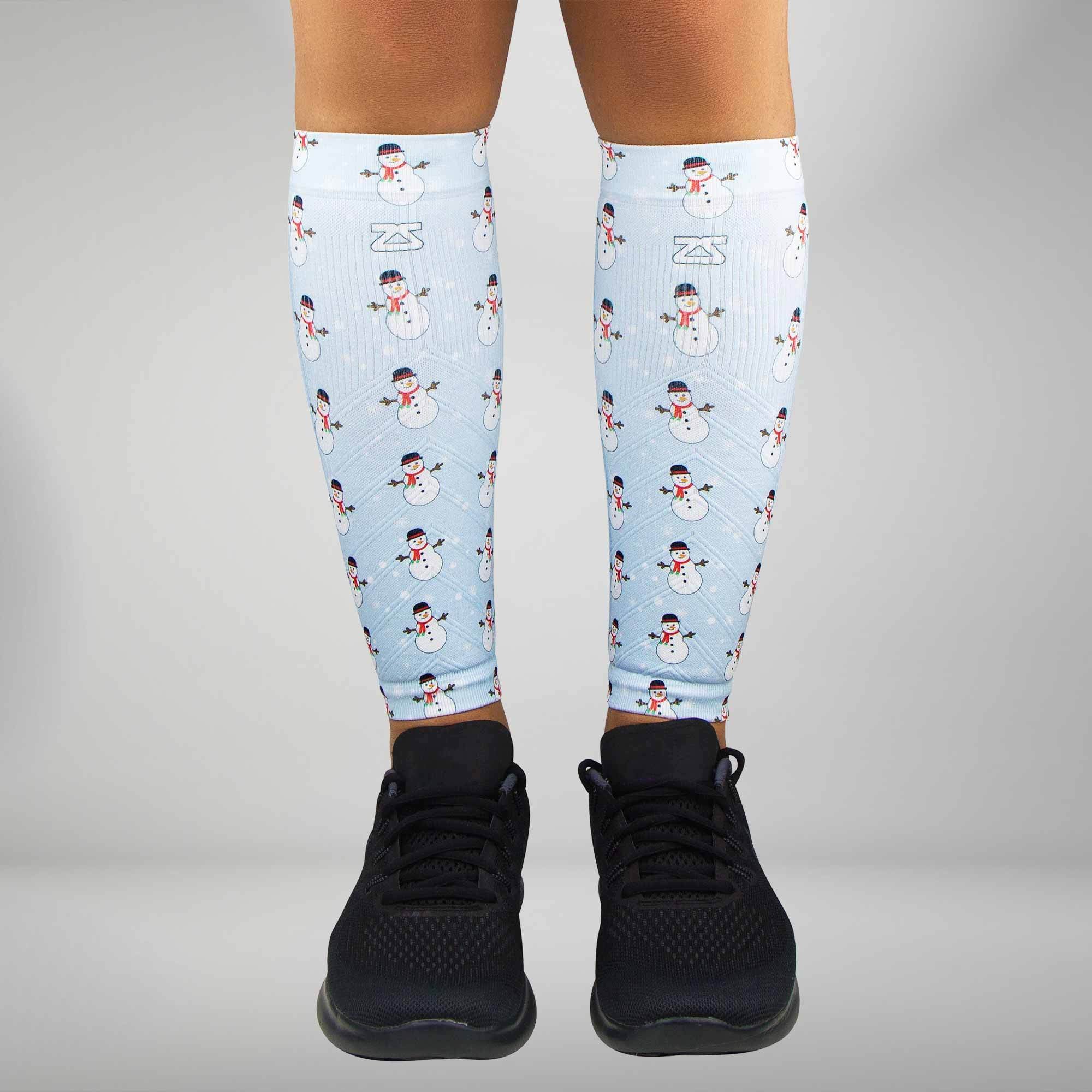 Snowmen Compression Leg Sleeves - Marathon Running | Zensah