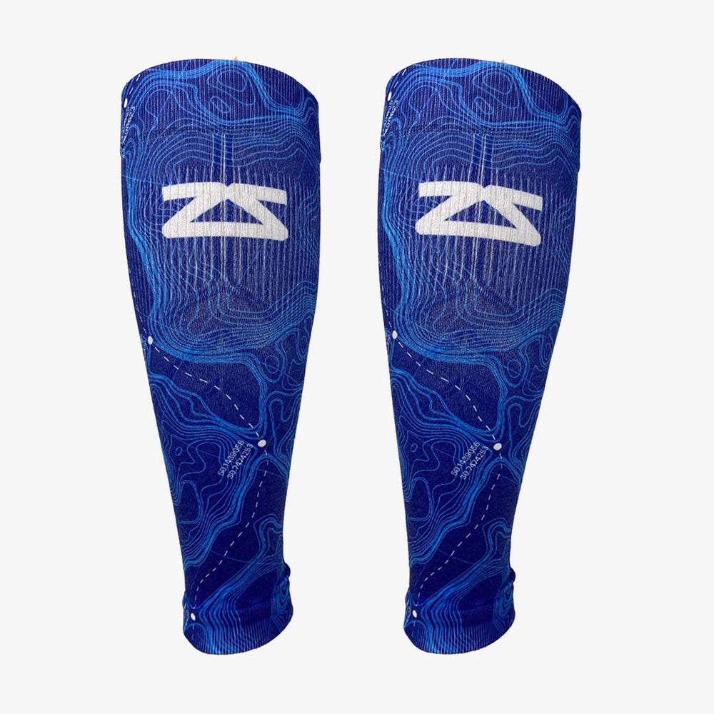 Topo Trail Compression Leg Sleeves, Calf Support | Zensah
